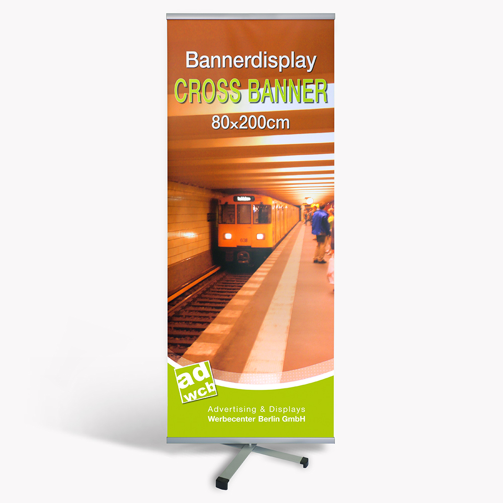 Banner display "Cross Banner" incl. print + bag - ADWCB
