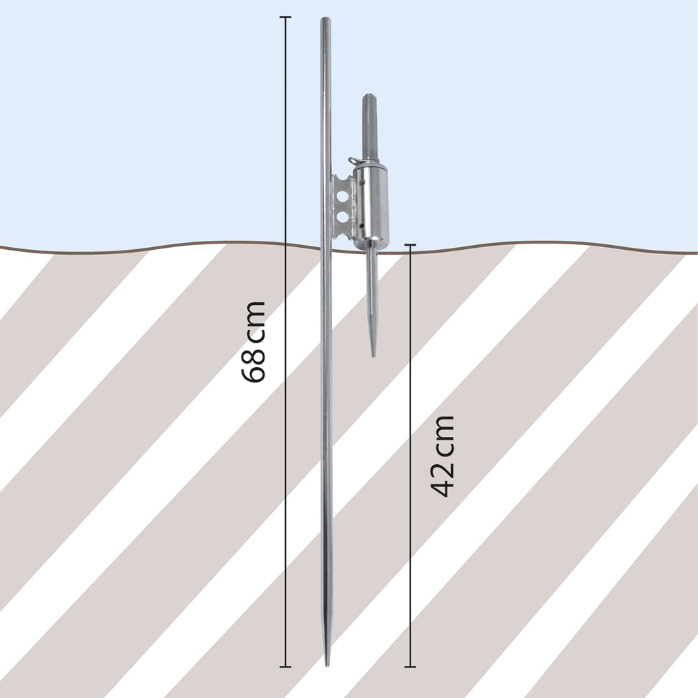 Erdspieß für Fahnensysteme Quill, Crest, Edge, Feather - Zubehör