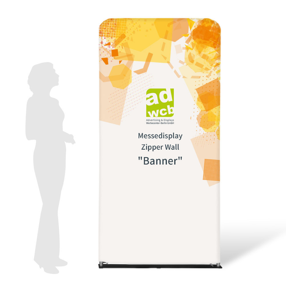 Zipper Wall "Banner" mit Druck - Erhältlich in 2 Größen - WCB