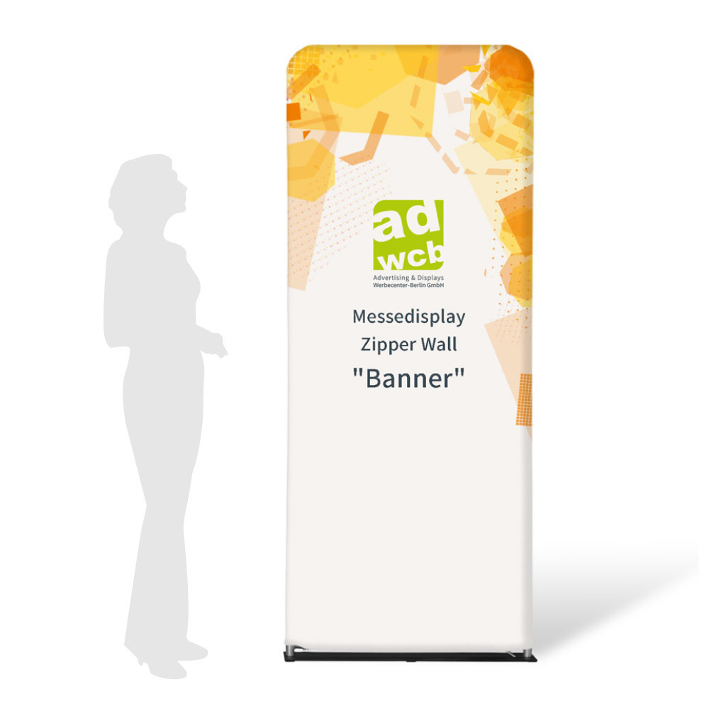 Zipper Wall "Banner" mit Druck - Erhältlich in 2 Größen - WCB