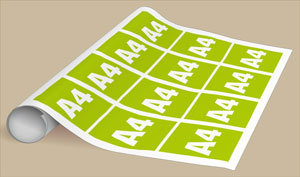 Aufkleber "Classic" - DIN Formate - Einzeln angestanzt - WCB