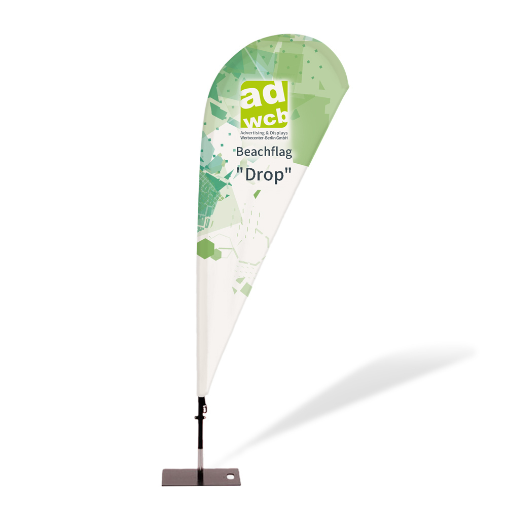 Beachflag Drop Mit Druck Werbecenter Berlin Gmbh